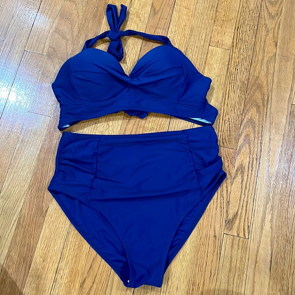 Navy Blue Swim Suit - Gem
